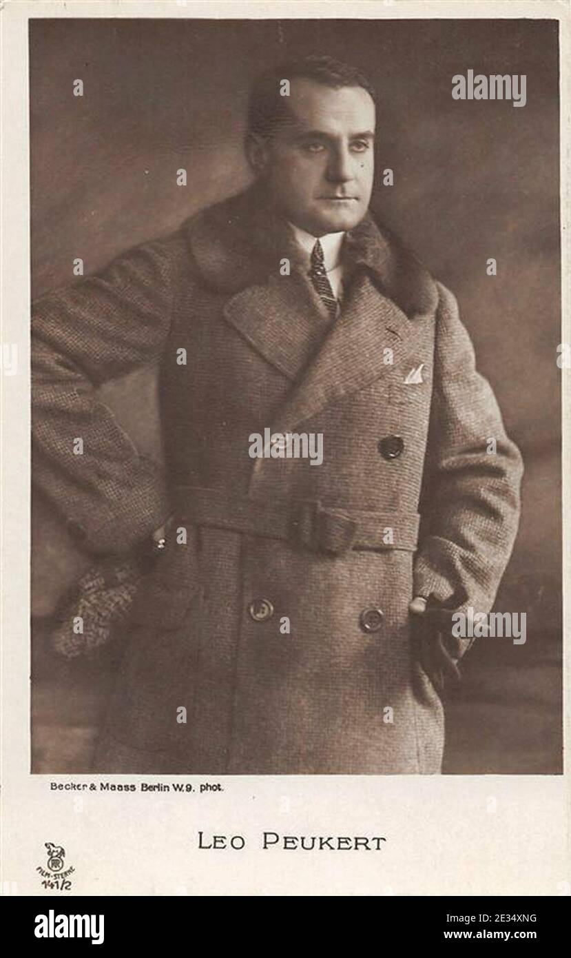 Leo Peukert by Becker & Maass, Berlin Stock Photo - Alamy