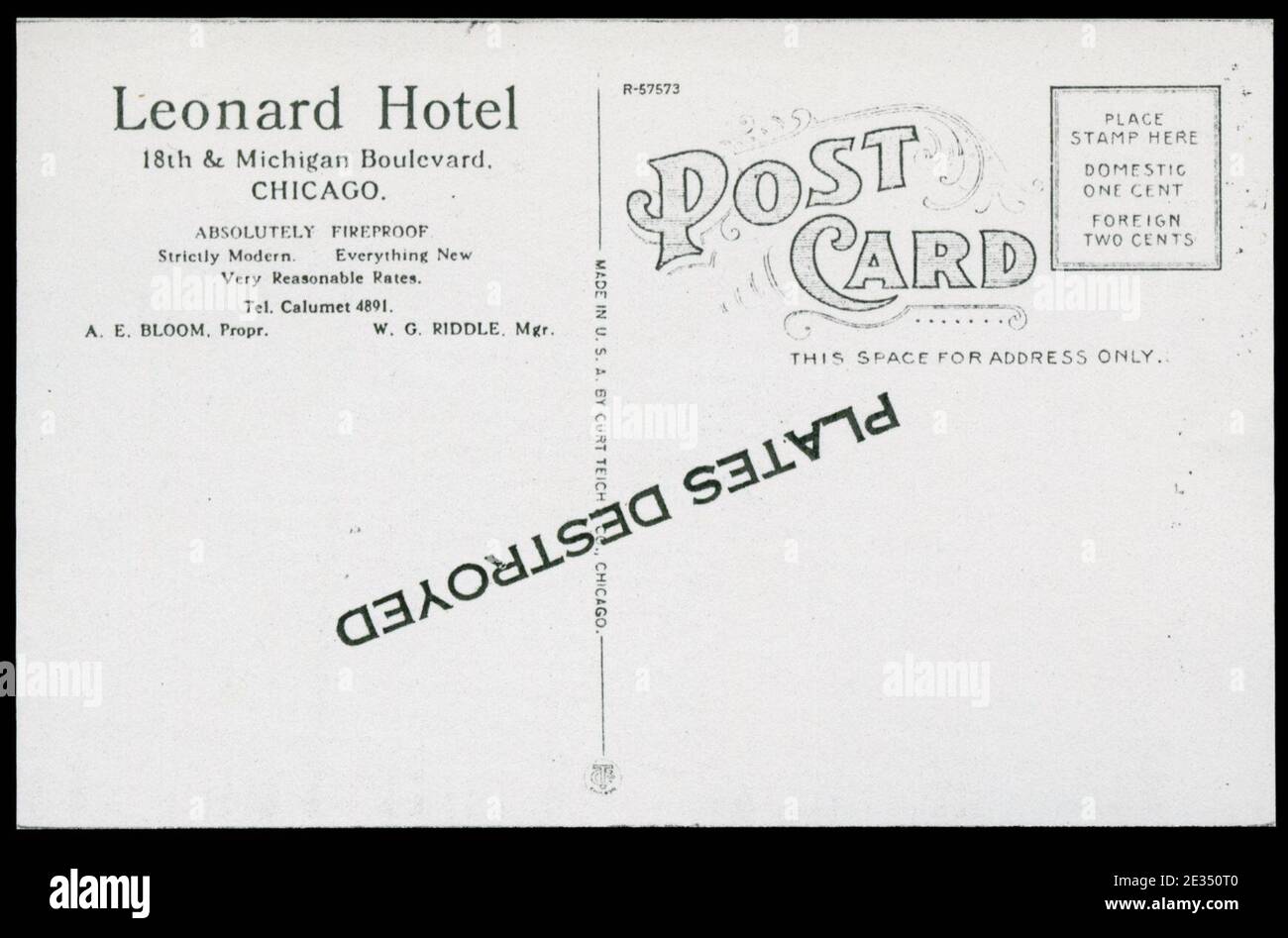 Leonard Hotel, Chicago Stock Photo - Alamy