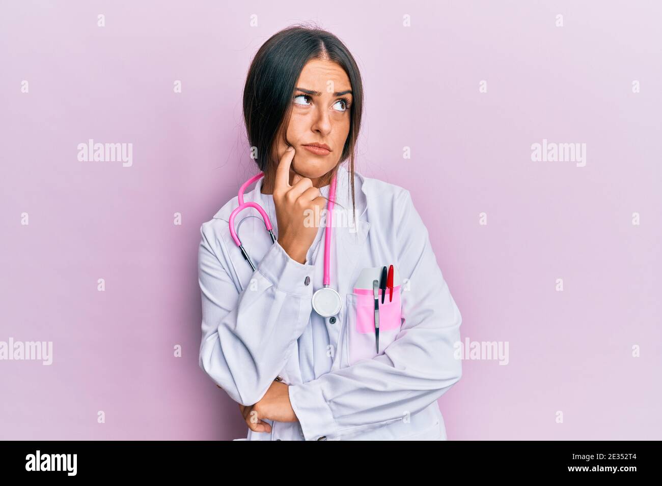 Reflective thinking nurse hi-res stock photography and images - Alamy