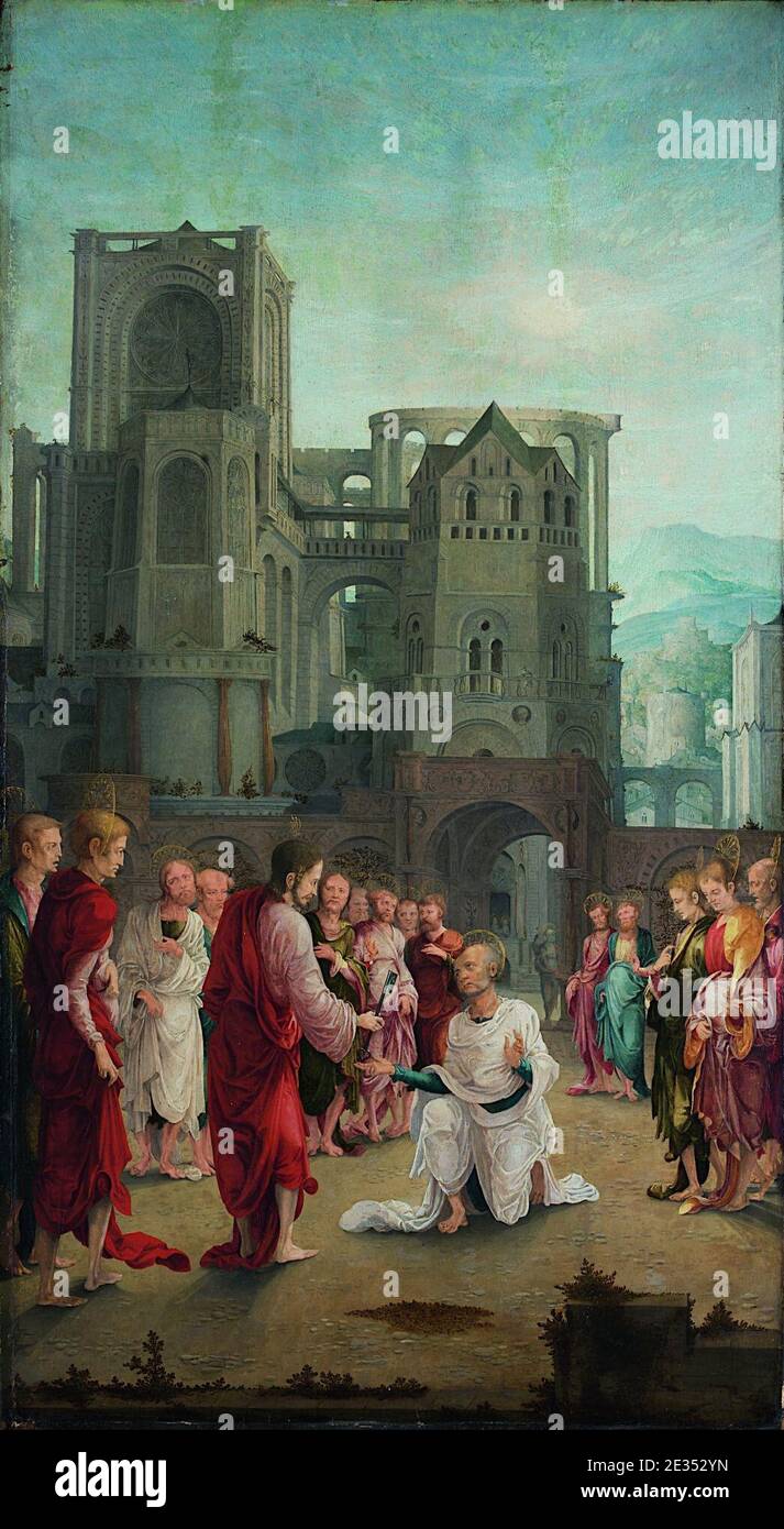 Christ hands keys to peter hi-res stock photography and images - Alamy