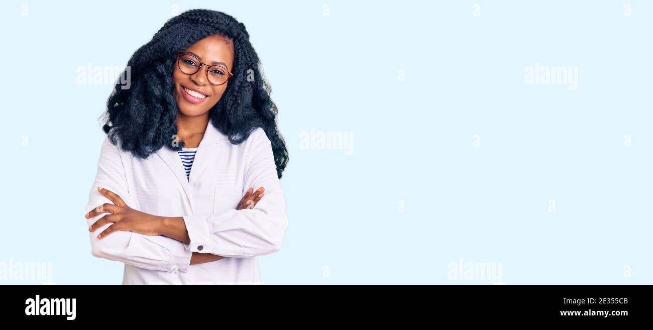Beautiful african american optician woman with optometry glasses happy ...