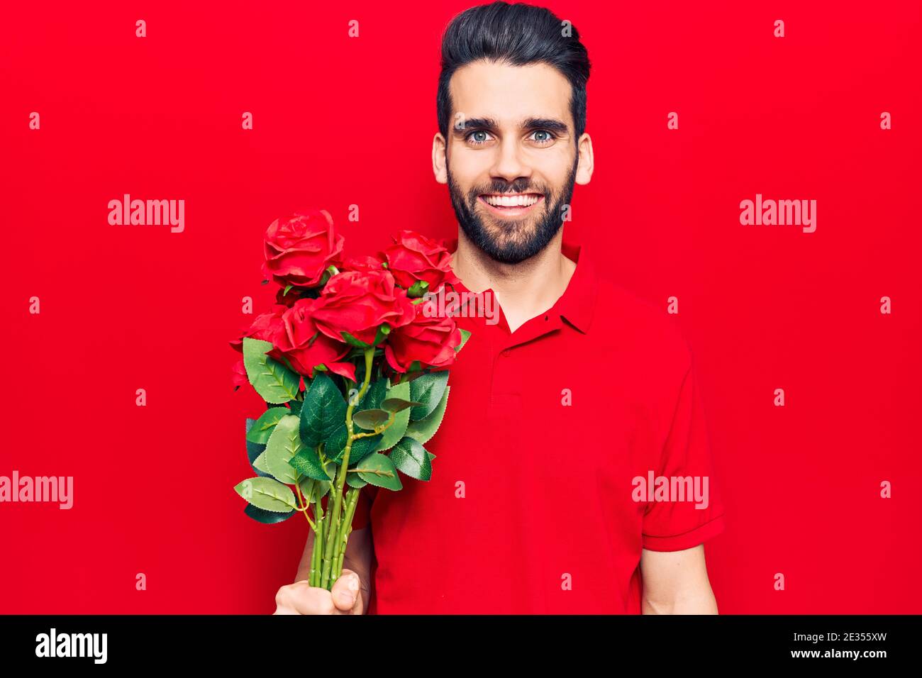 Holding red rose in teeth hi-res stock photography and images - Alamy