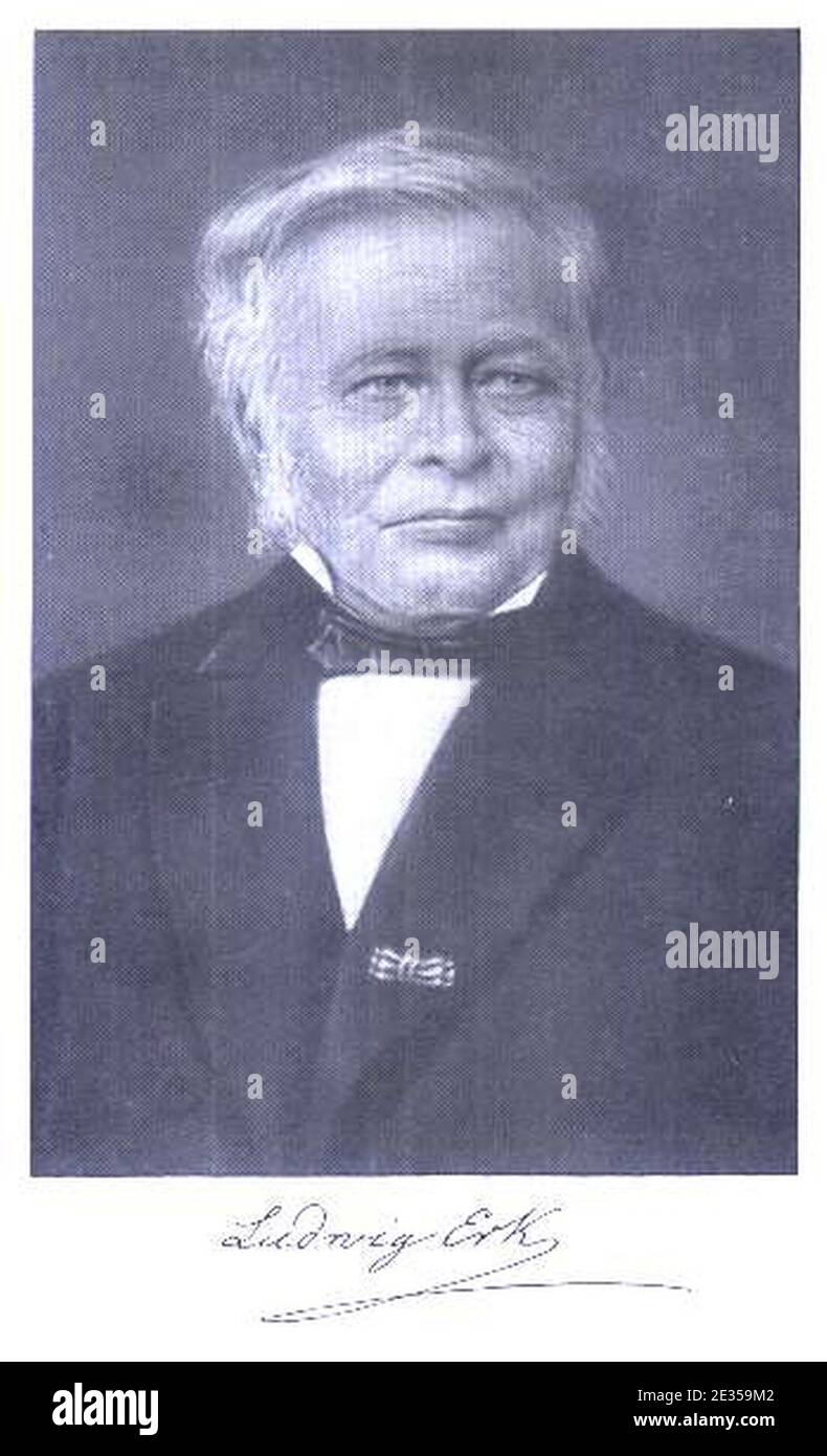 Ludwig Erk, Komponist Stock Photo - Alamy