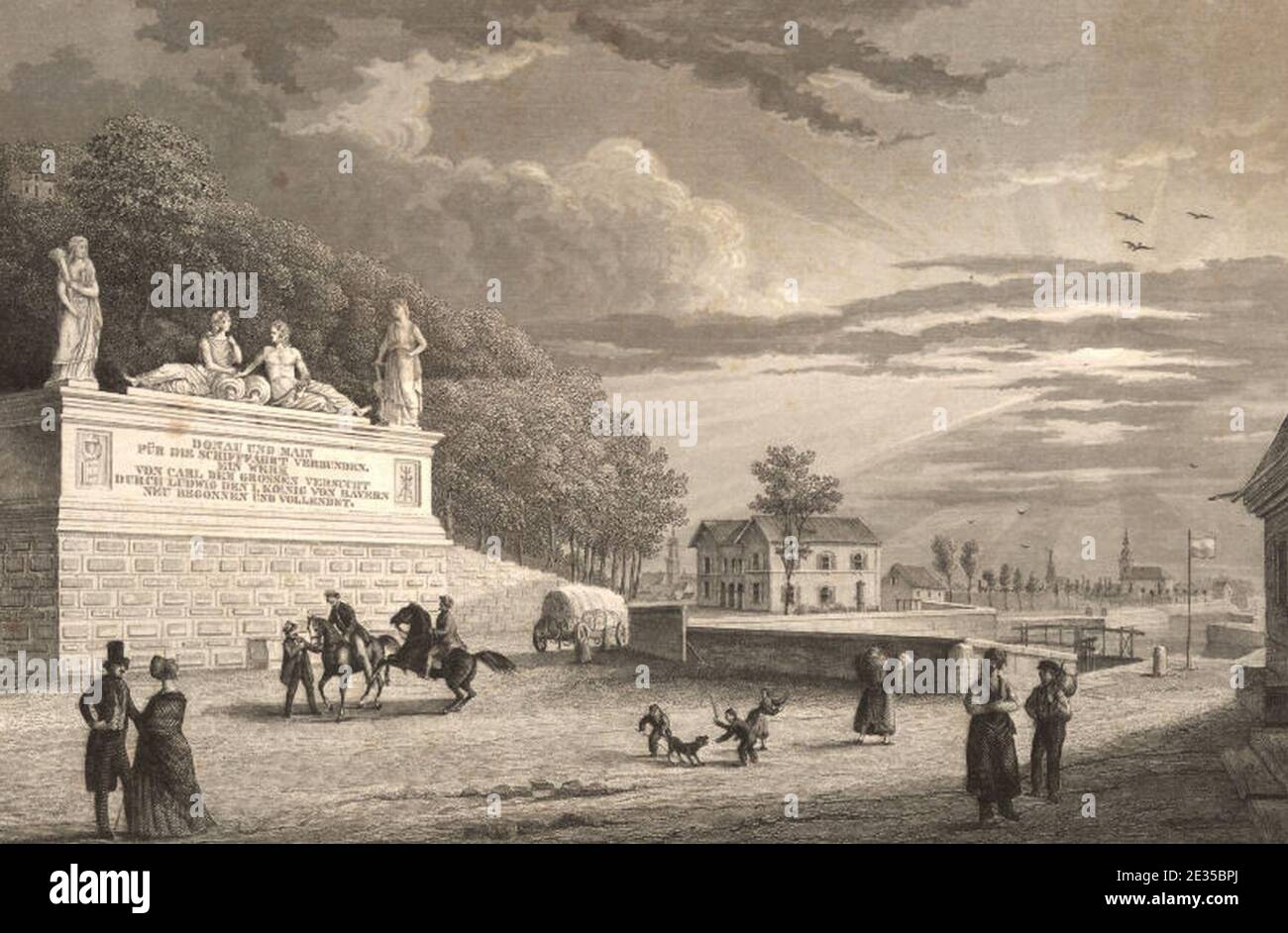 Ludwigskanal Alexander Marx 001 Stock Photo - Alamy