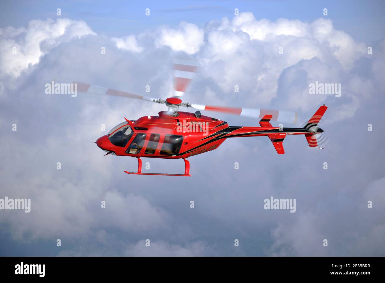 Bell 407 Civil/Military Single engine Utility Helicopter Stock Photo ...