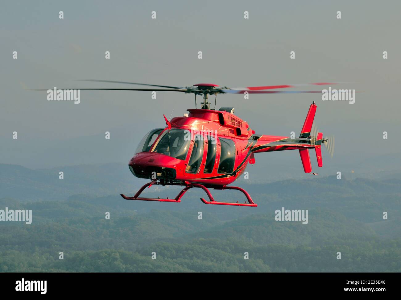 Bell 407 Civil/Military Single engine Utility Helicopter Stock Photo ...