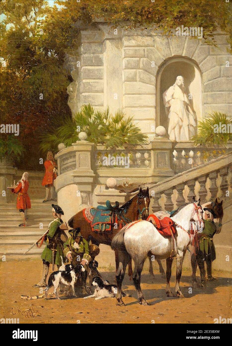 Ludwik Kurella - Przed polowaniem Stock Photo - Alamy