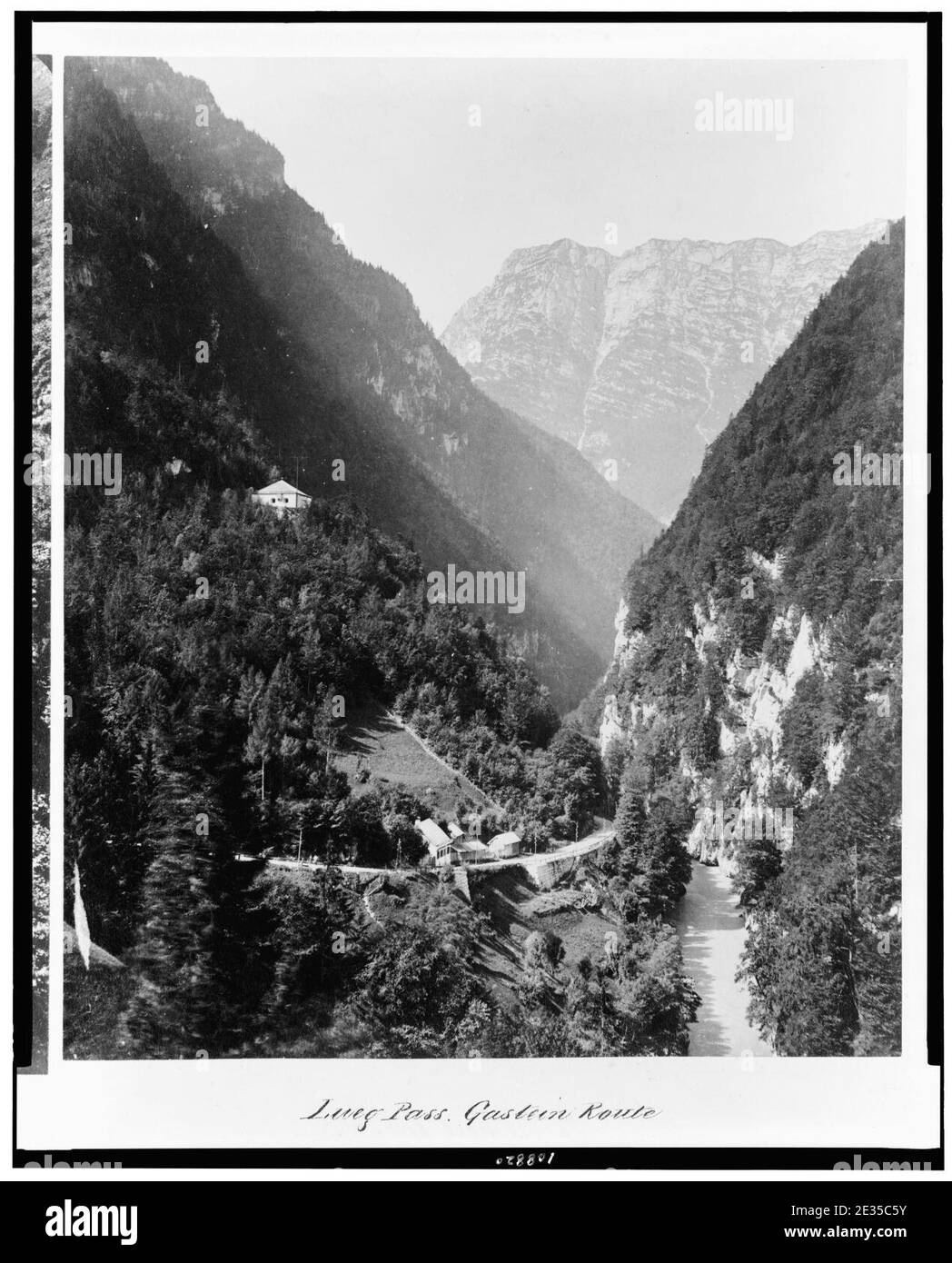Lueg Pass. Gastein route Stock Photo - Alamy
