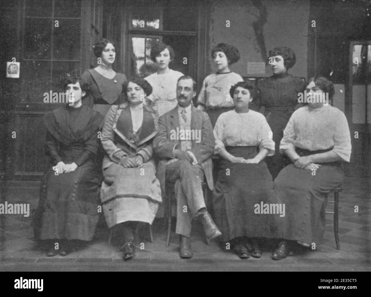 Luigi Stefano Giarda with pupils Stock Photo - Alamy