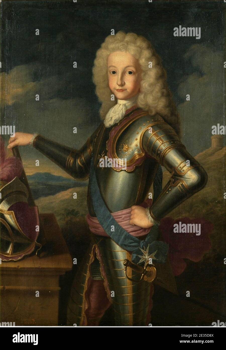 Luis I de España con armadura Stock Photo - Alamy