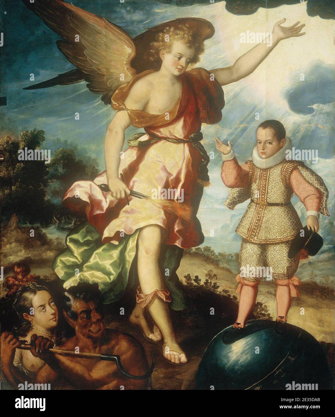 Luis Juárez - The Guardian Angel Stock Photo - Alamy