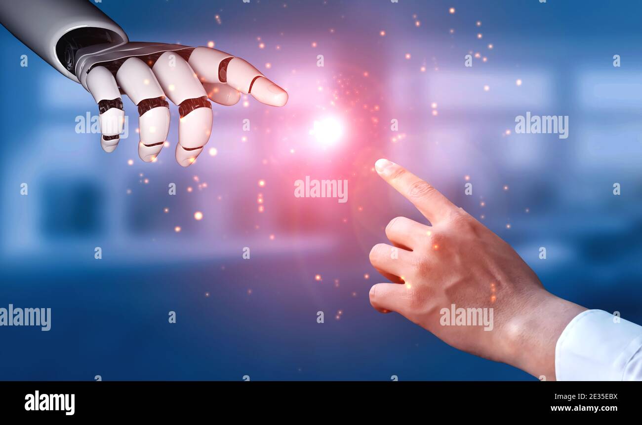 Creation Of Adam Robot High Resolution Stock Photography and Images - Alamy