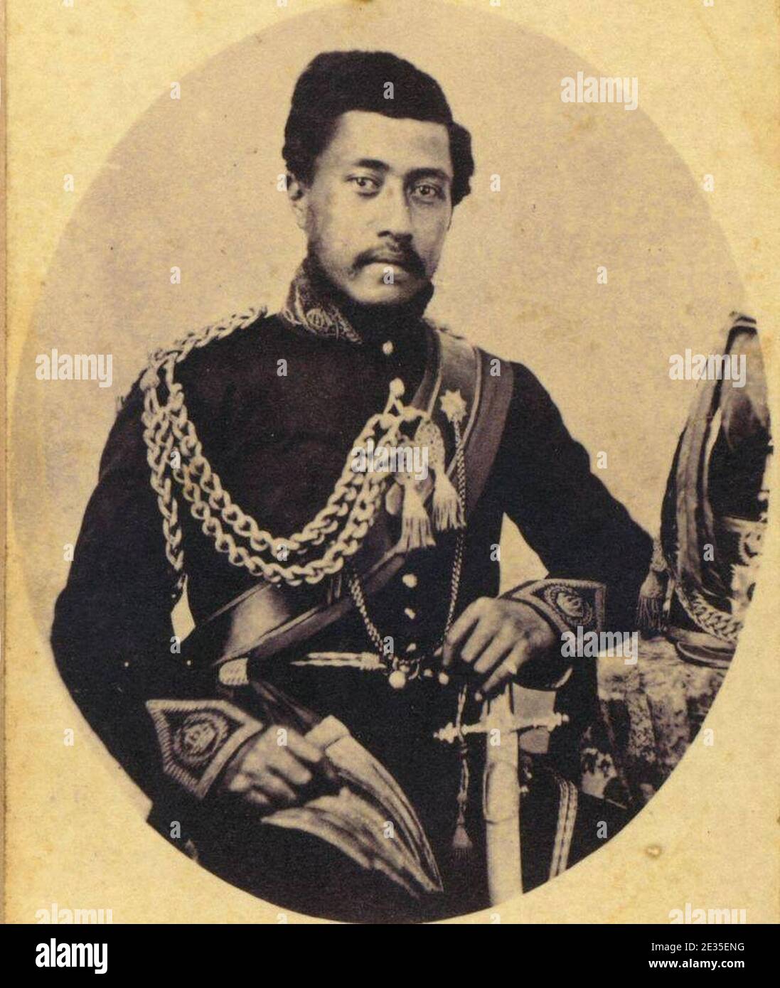 Lunalilo in uniform, photograph Stock Photo - Alamy