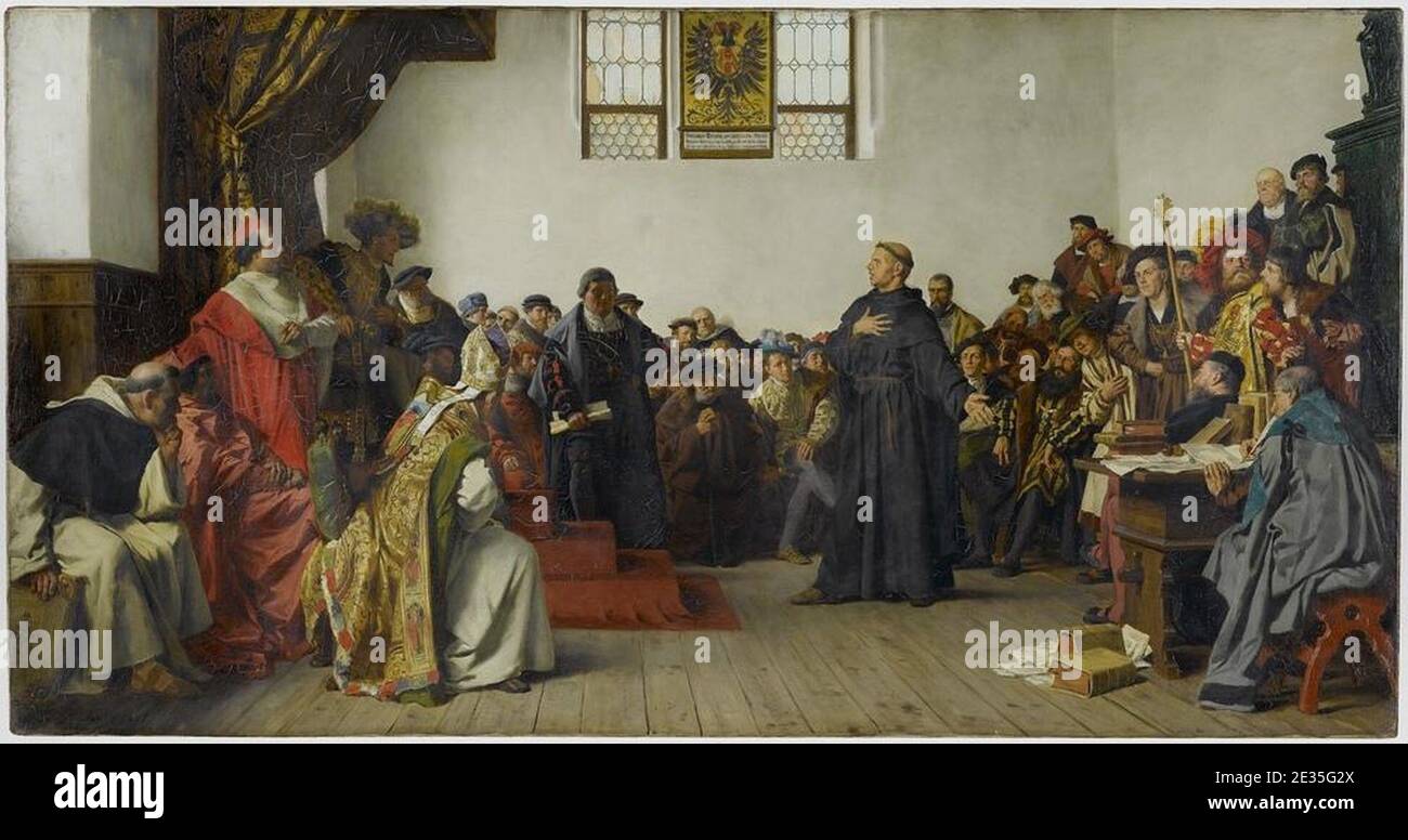 Luther at the diet of worms hi-res stock photography and images - Alamy