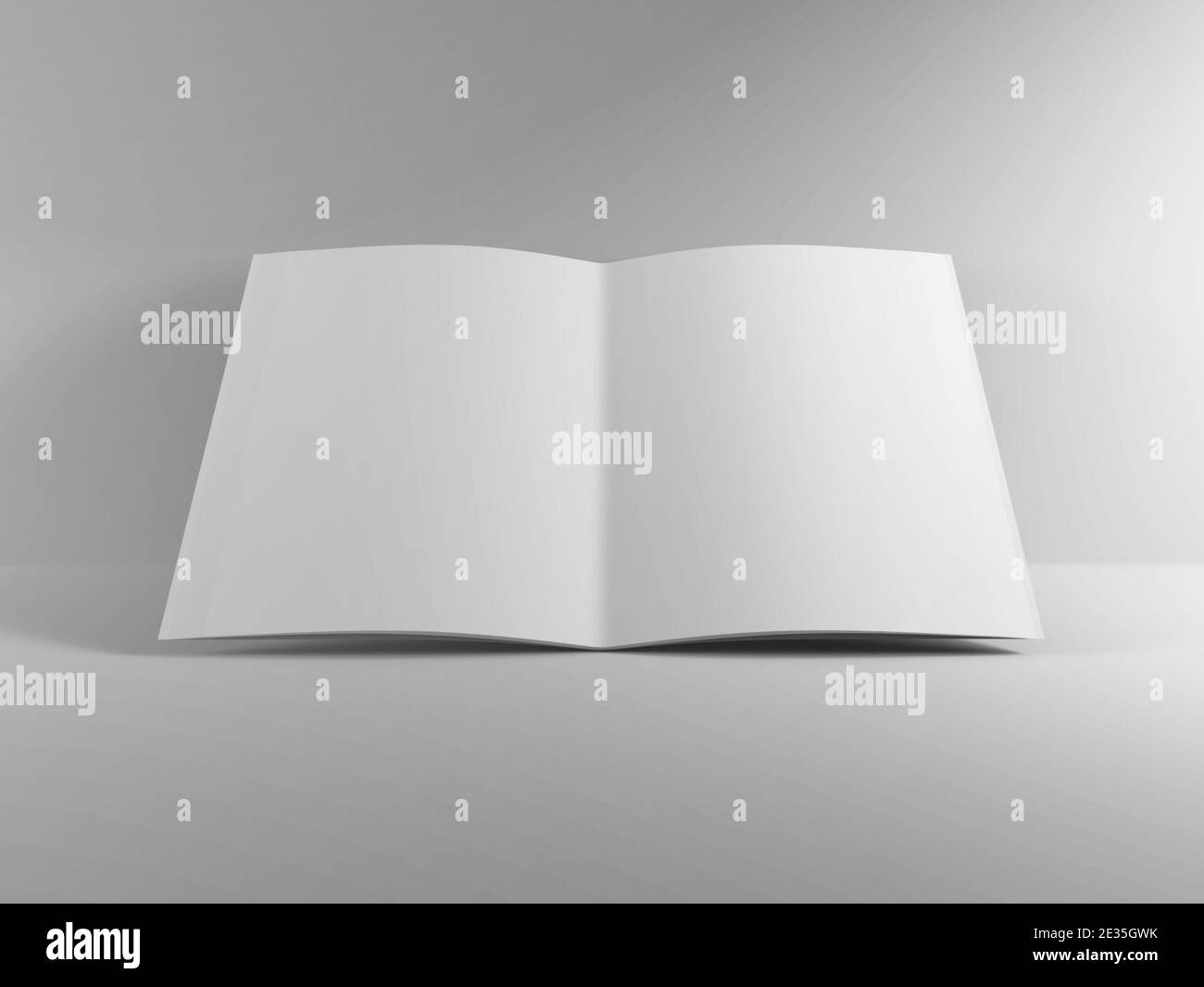 Realistic Magazine 3D Illustration Mockup Scene Stock Photo - Alamy