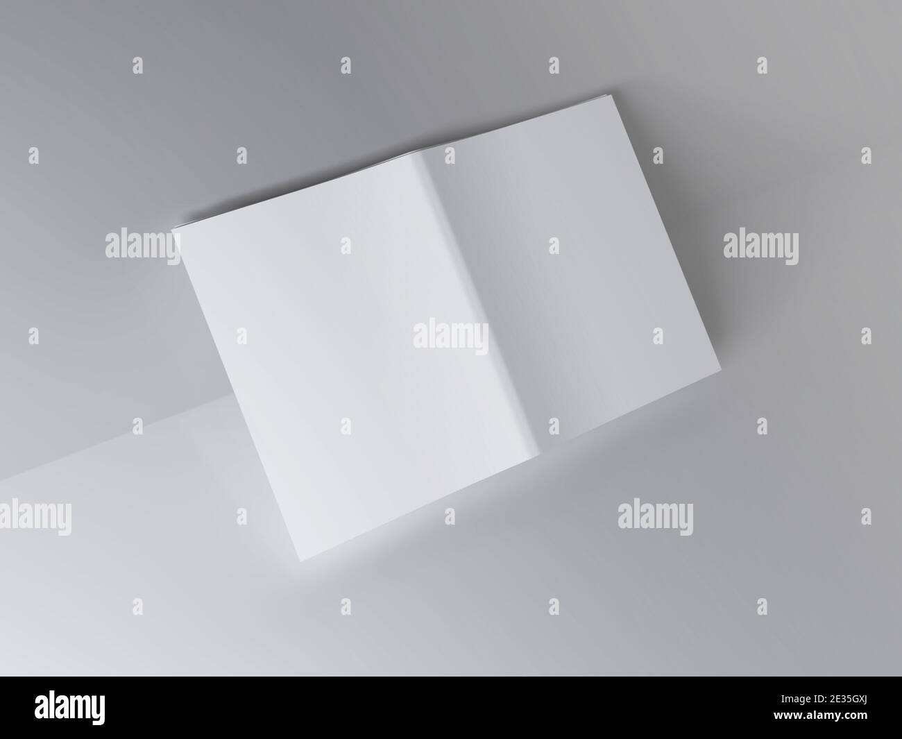 Realistic Magazine 3D Illustration Mockup Scene Stock Photo - Alamy