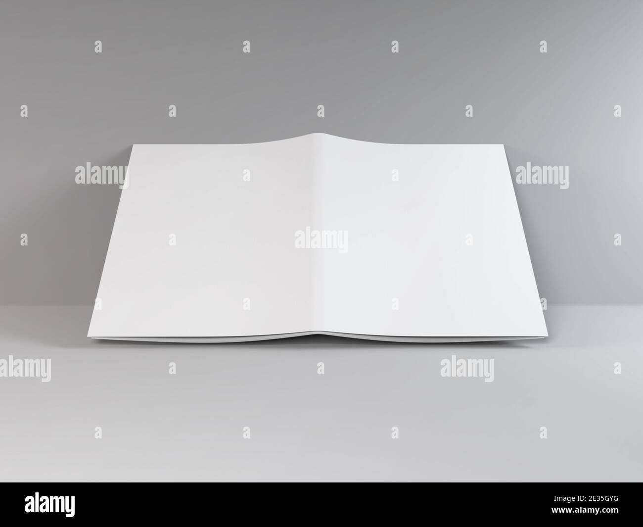 Realistic Magazine 3D Illustration Mockup Scene Stock Photo - Alamy