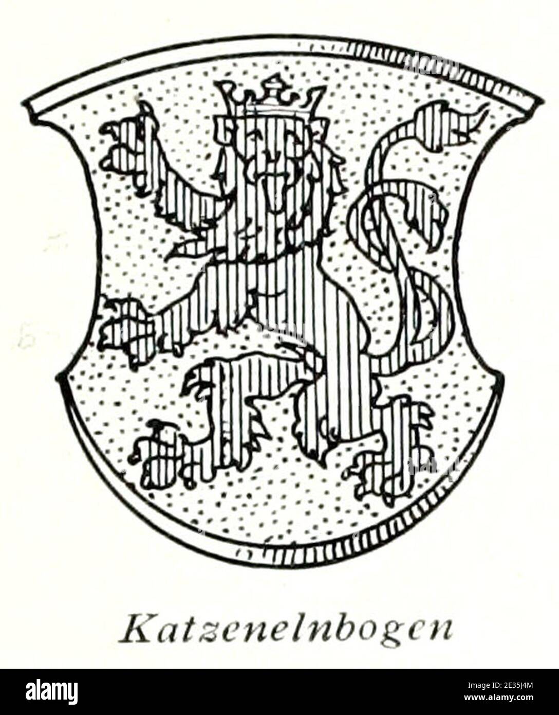 Luthmer V - 00a - Wappen Katzenelnbogen Stock Photo - Alamy
