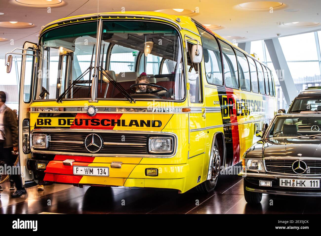 STUTTGART, GERMANY, 2019: The touring coach Mercedes-Benz O302, of ...