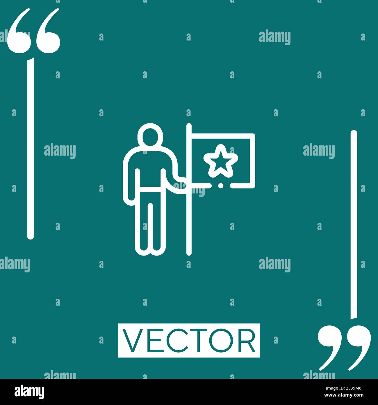 confidence vector icon Linear icon. Editable stroke line Stock Vector ...
