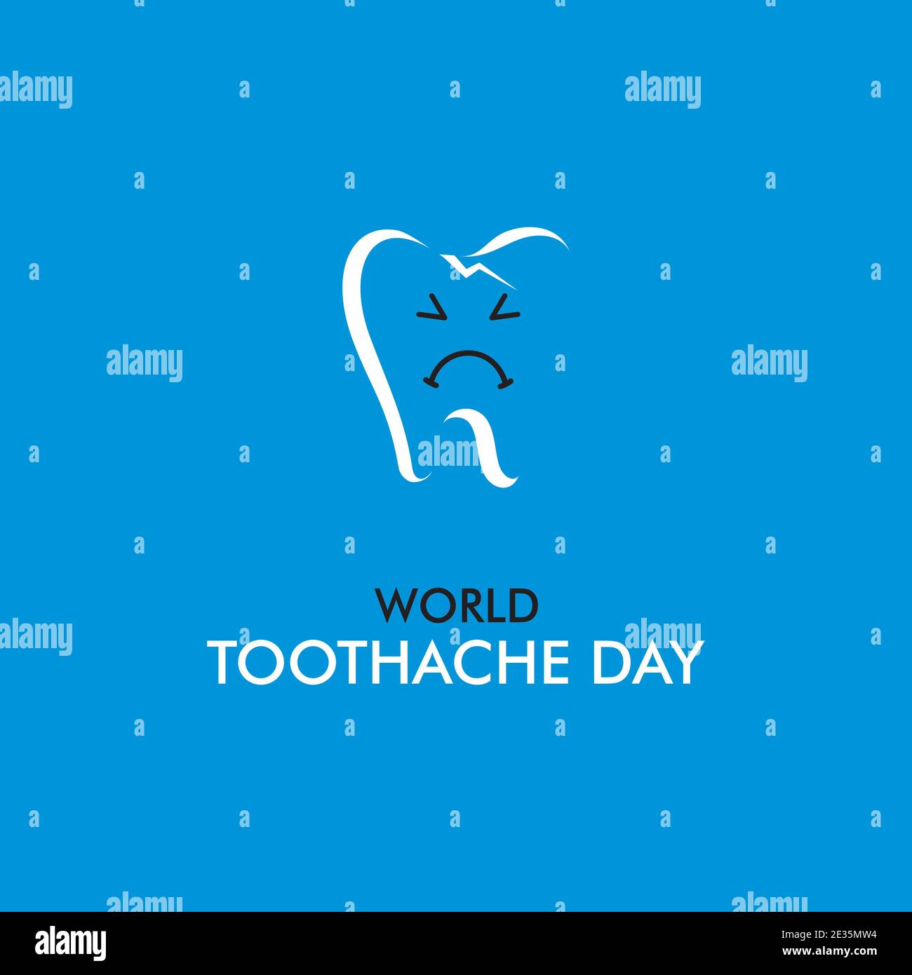 vector illustration of world toothache day poster design Stock Vector ...