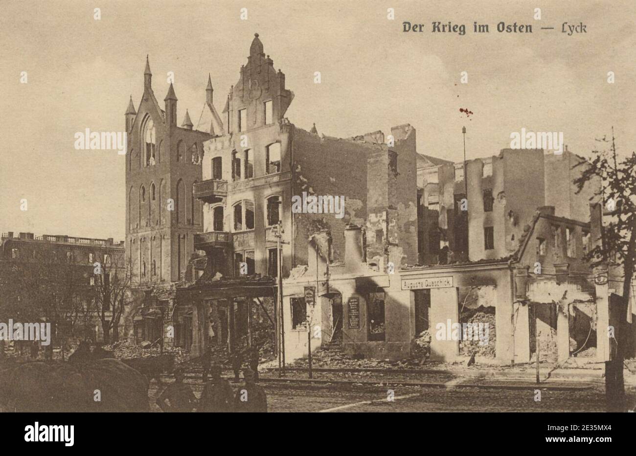 Lyck, Ostpreußen - Ruinen Stock Photo - Alamy