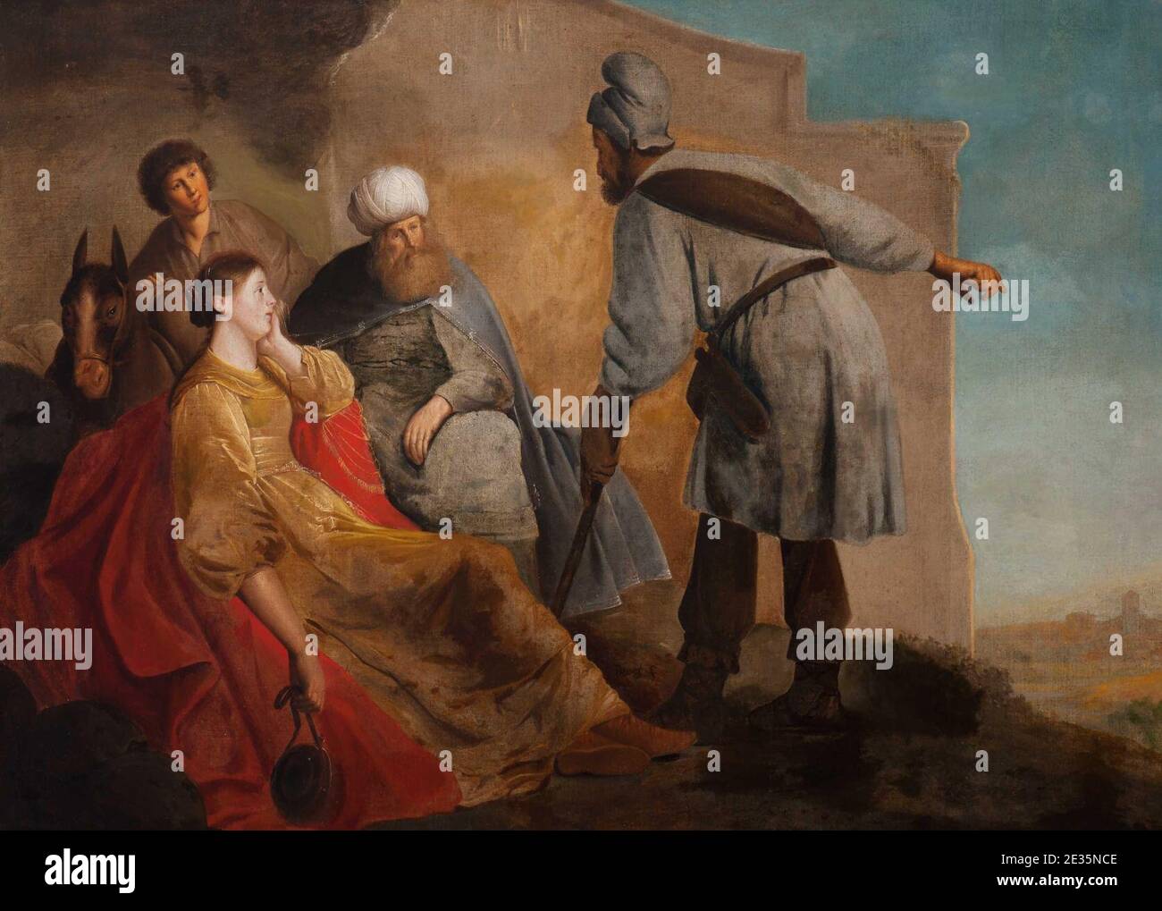 Levite and his concubine by Pieter de Grebber Stock Photo - Alamy