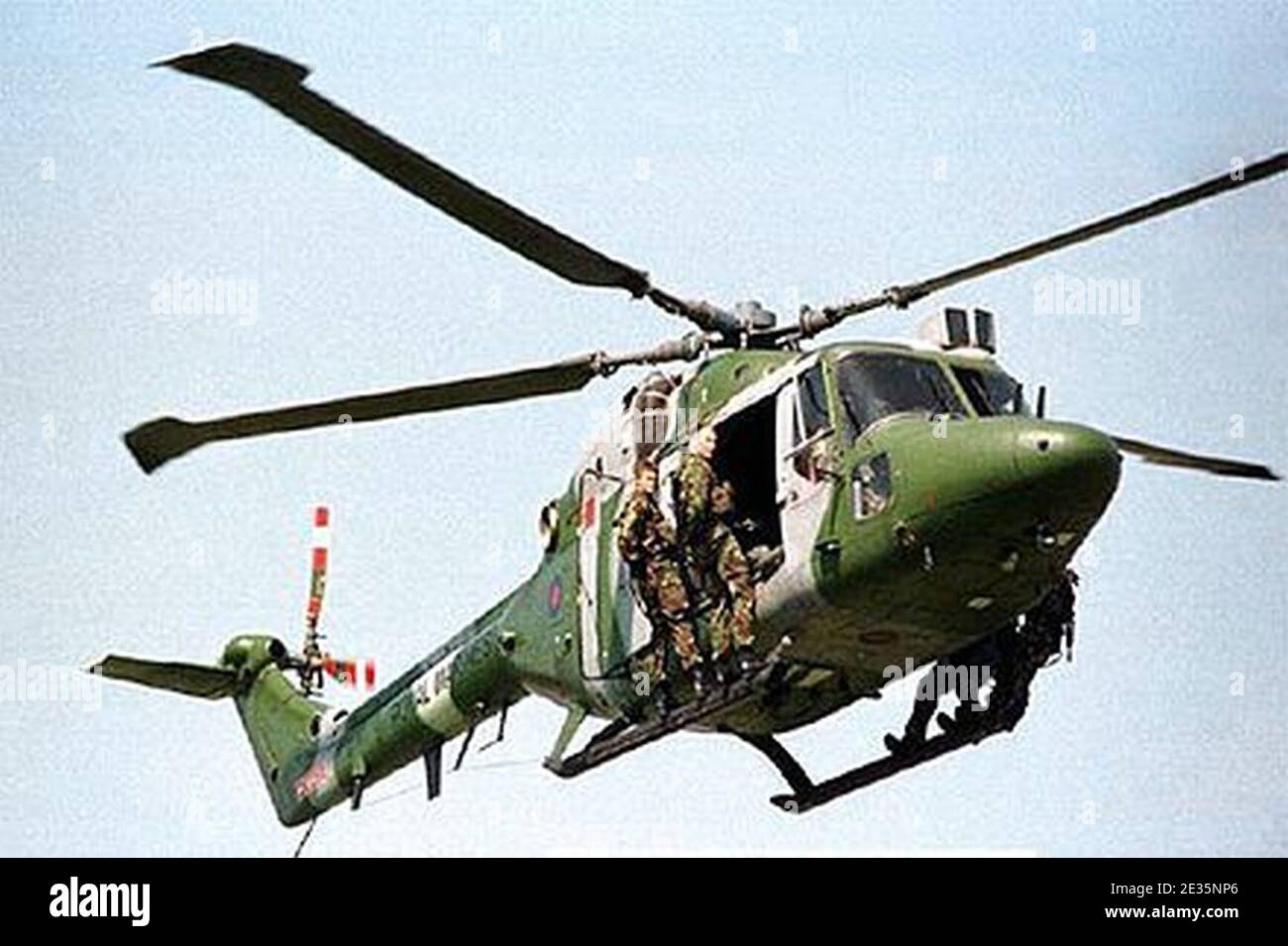 Lynx Mk7 Helicopter with Soldiers Stock Photo - Alamy