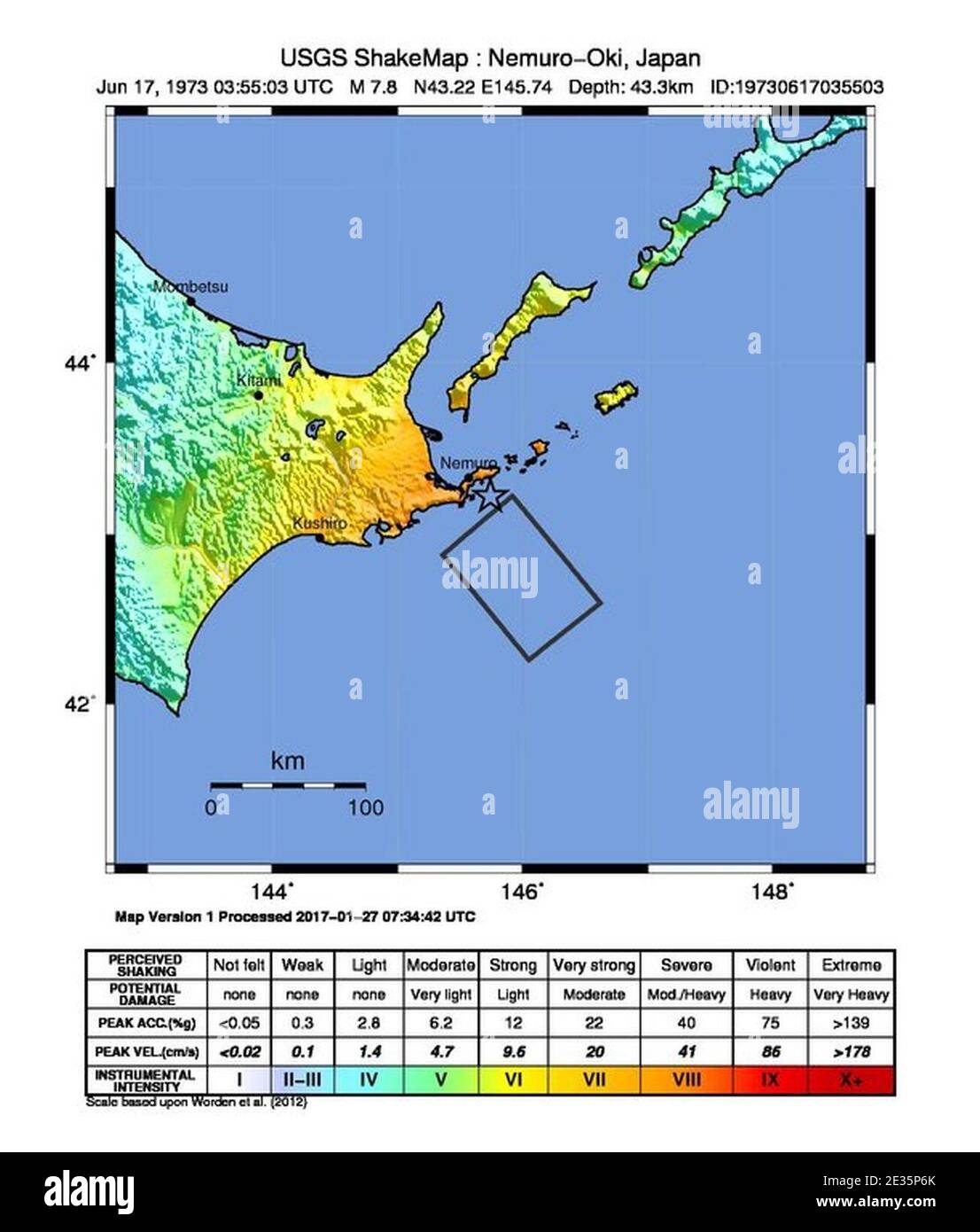 Shakemap hi-res stock photography and images - Alamy