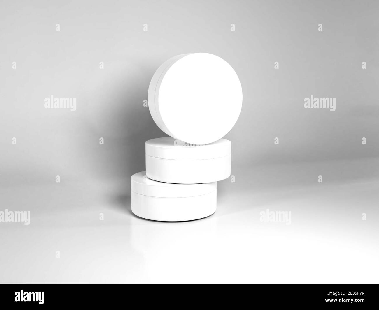 Realistic Pomade Packaging 3D Illustration Mockup Scene on Isolated ...