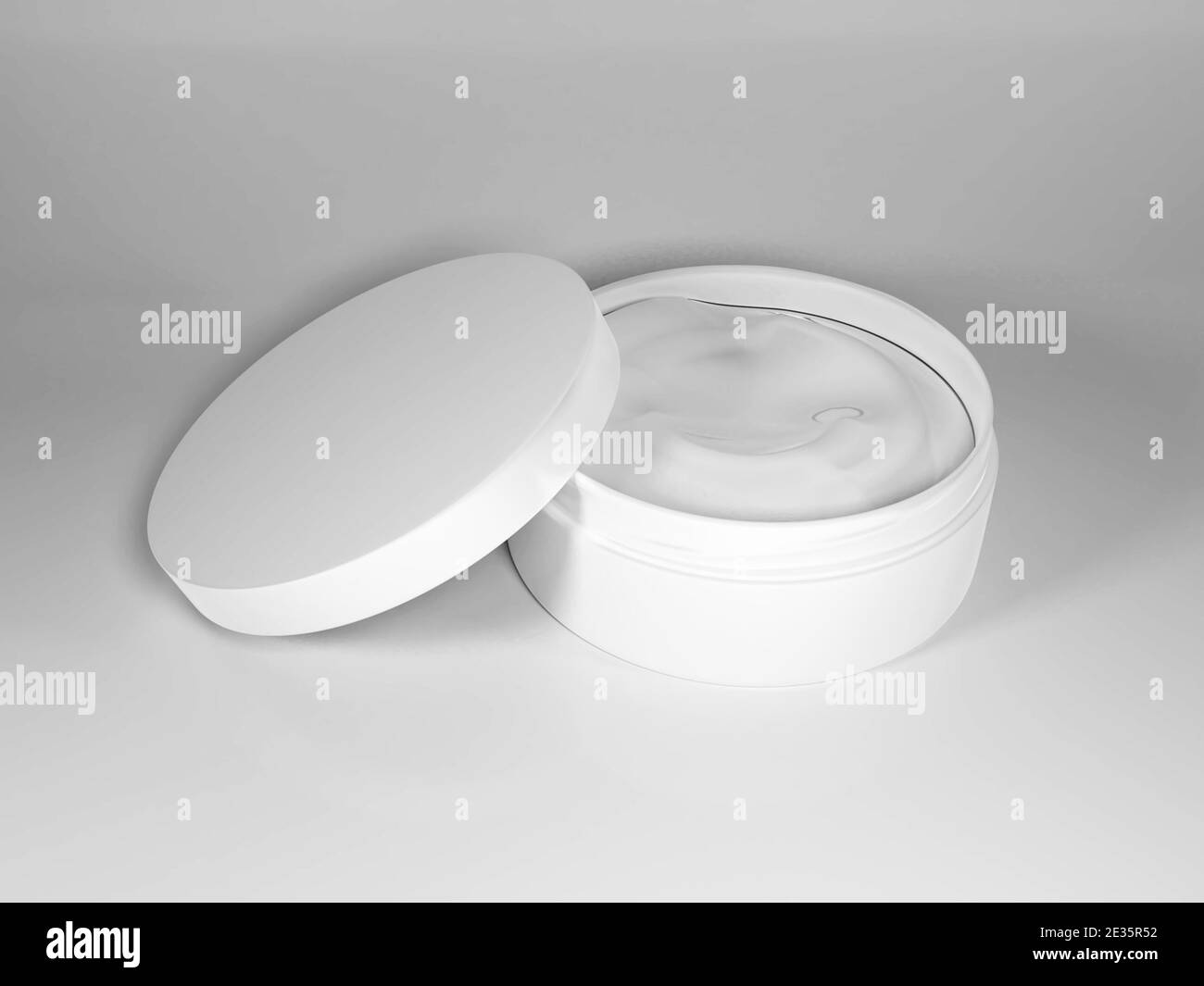 Realistic Pomade Packaging 3D Illustration Mockup Scene on Isolated ...