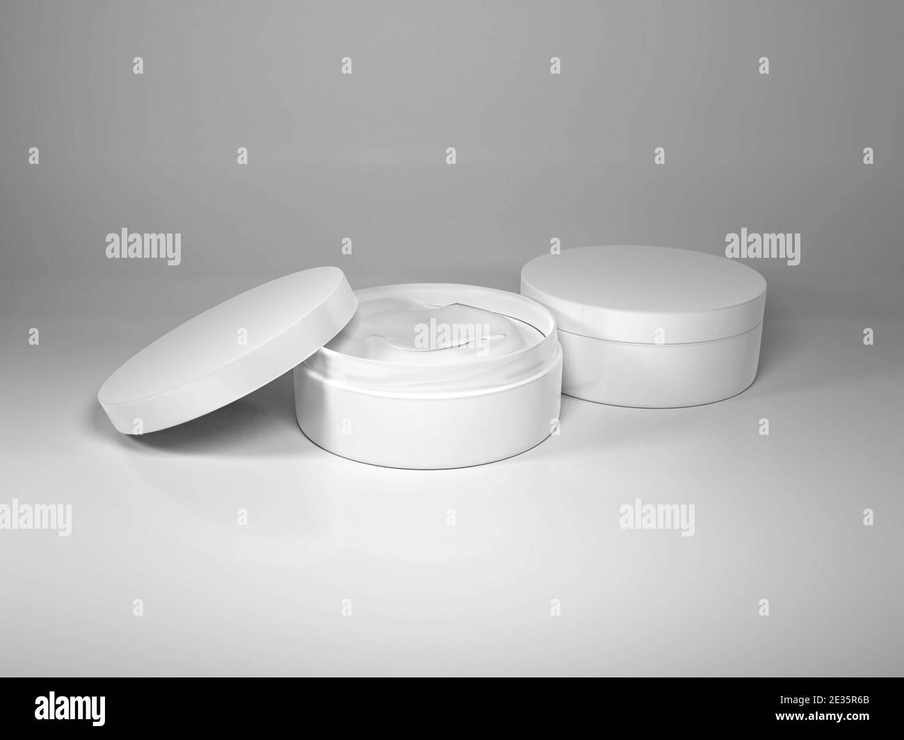 Realistic Pomade Packaging 3D Illustration Mockup Scene on Isolated ...