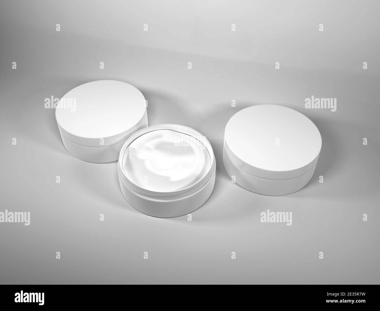 Realistic Pomade Packaging 3D Illustration Mockup Scene on Isolated ...
