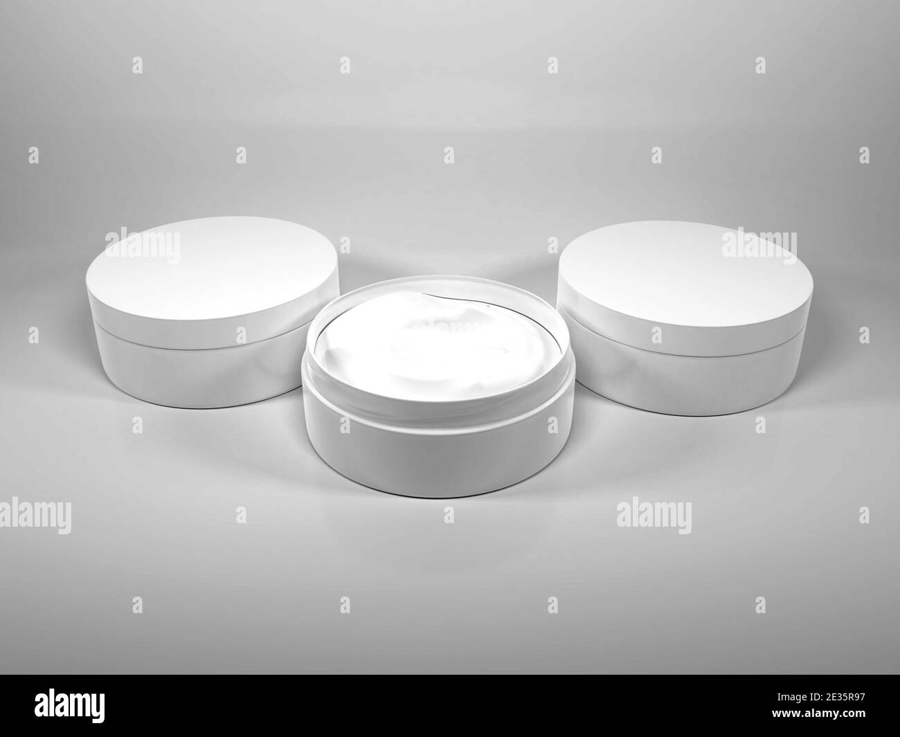 Realistic Pomade Packaging 3D Illustration Mockup Scene on Isolated ...