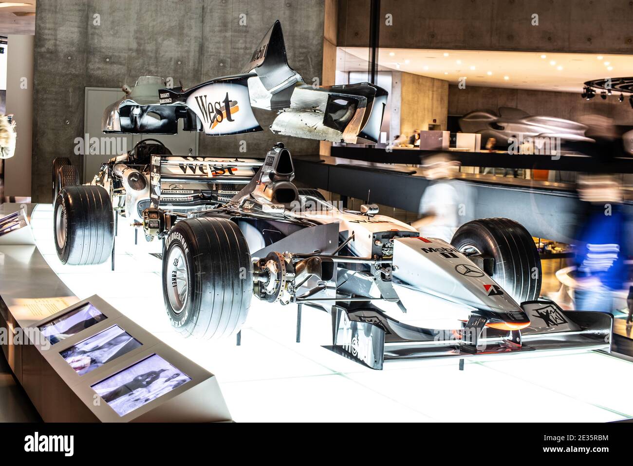 STUTTGART, GERMANY, 2019: Mercedes-Benz exhibition with vintage ...
