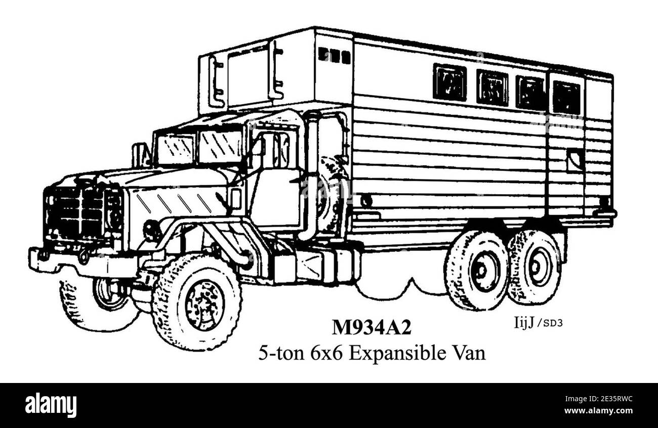 M934A2 SD3 drawing Stock Photo - Alamy