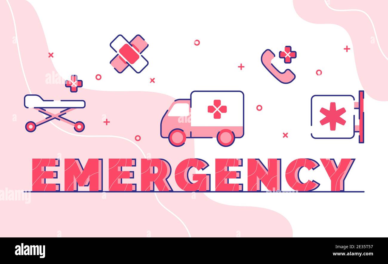 Emergency Collage Clip Art Background Emergency Button PNG, Vector,