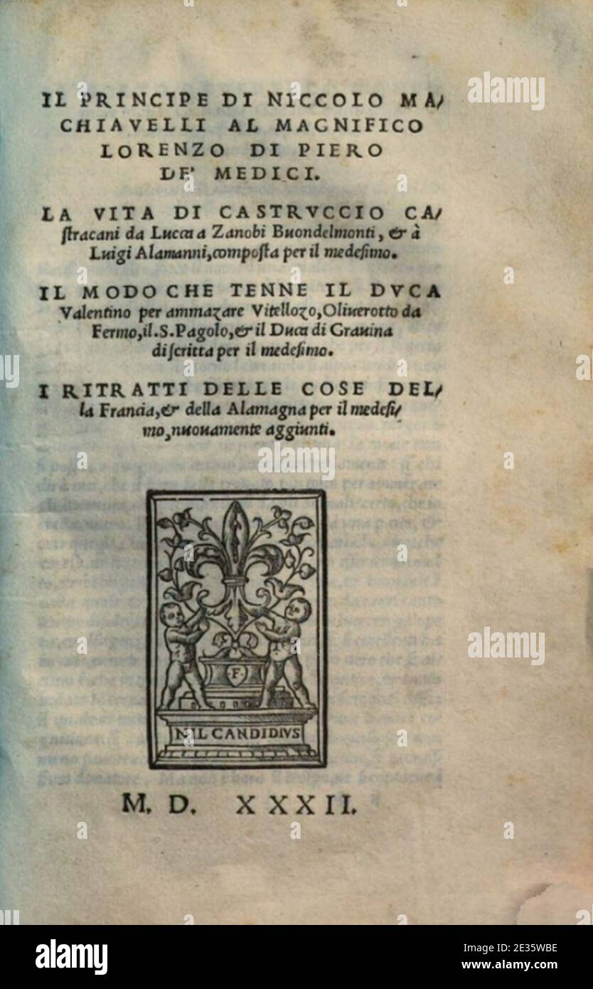 Il principe hi-res stock photography and images - Alamy