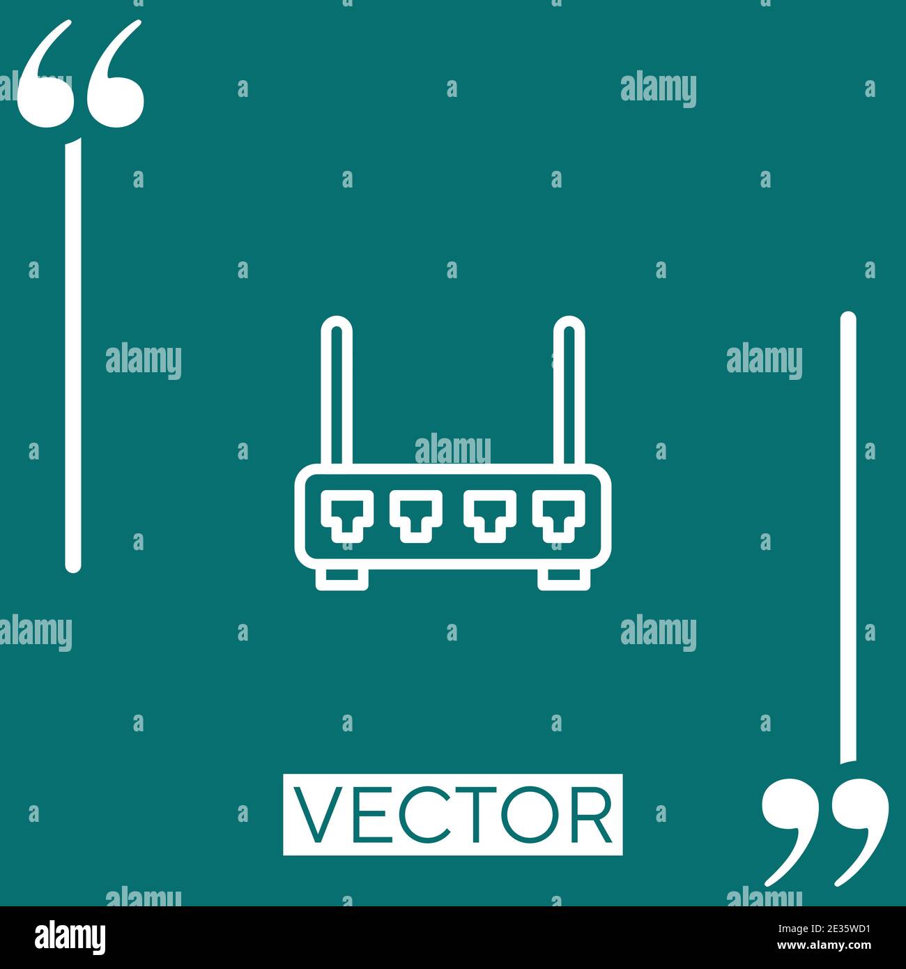 Gateway icon linear isolated hi-res stock photography and images - Alamy