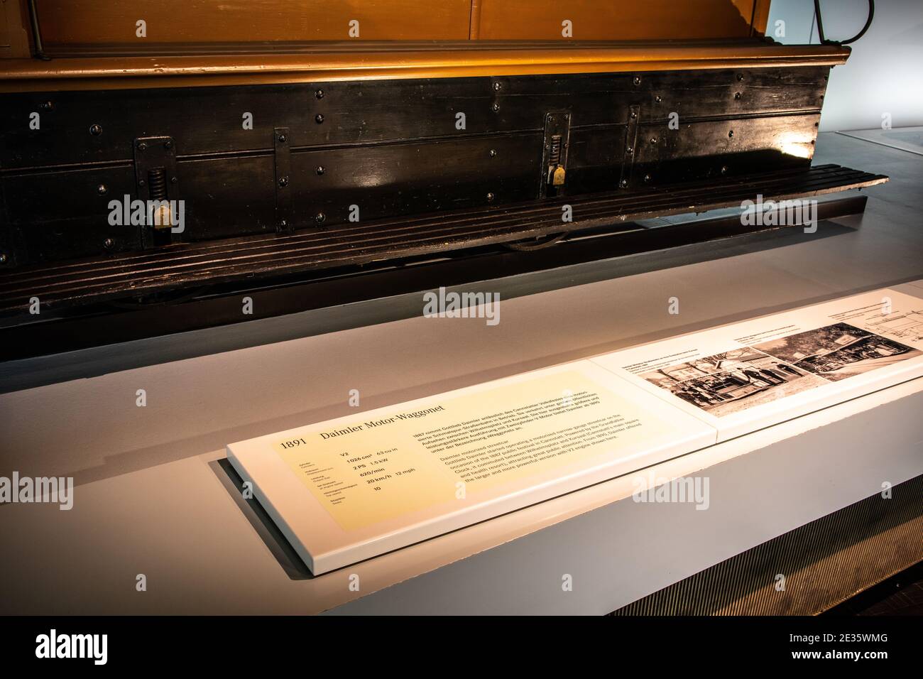 STUTTGART, GERMANY, 2019: Vintage retro old classic car bus Mercedes ...