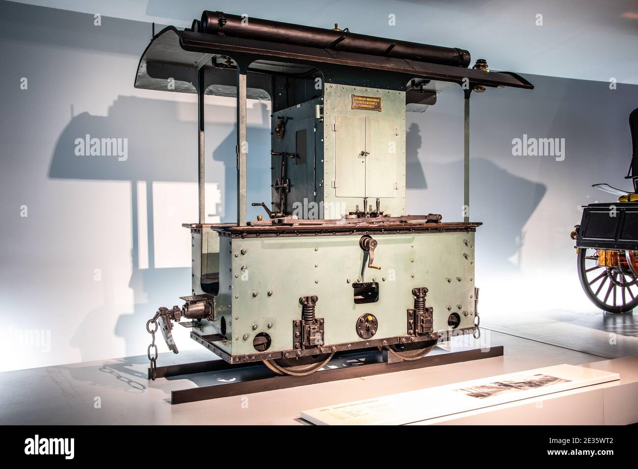 STUTTGART, GERMANY, 2019: Vintage retro old classic car bus Mercedes ...