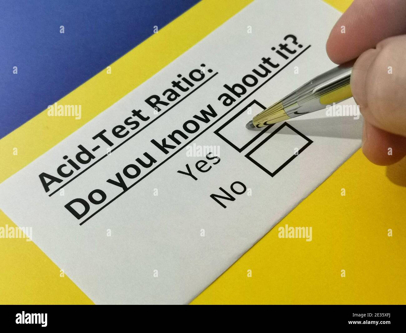 Acid test ratio hi-res stock photography and images - Alamy