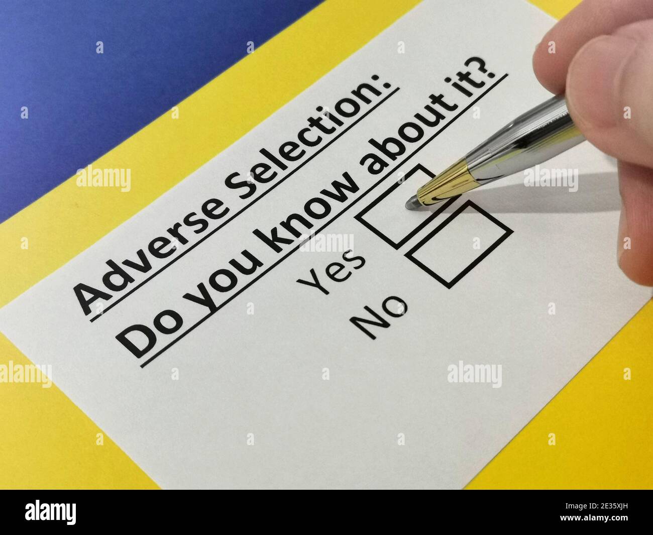 Adverse selection hi-res stock photography and images - Alamy