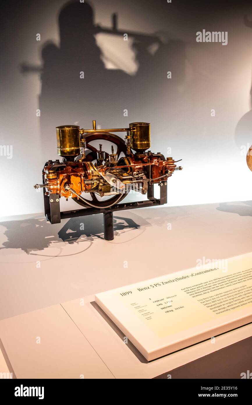 STUTTGART, GERMANY, 2019: Vintage retro old classic car bus Mercedes ...