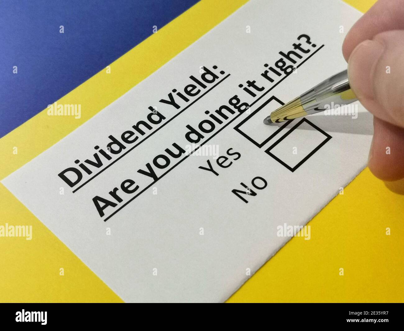 Dividend Yield High Resolution Stock Photography and Images - Alamy