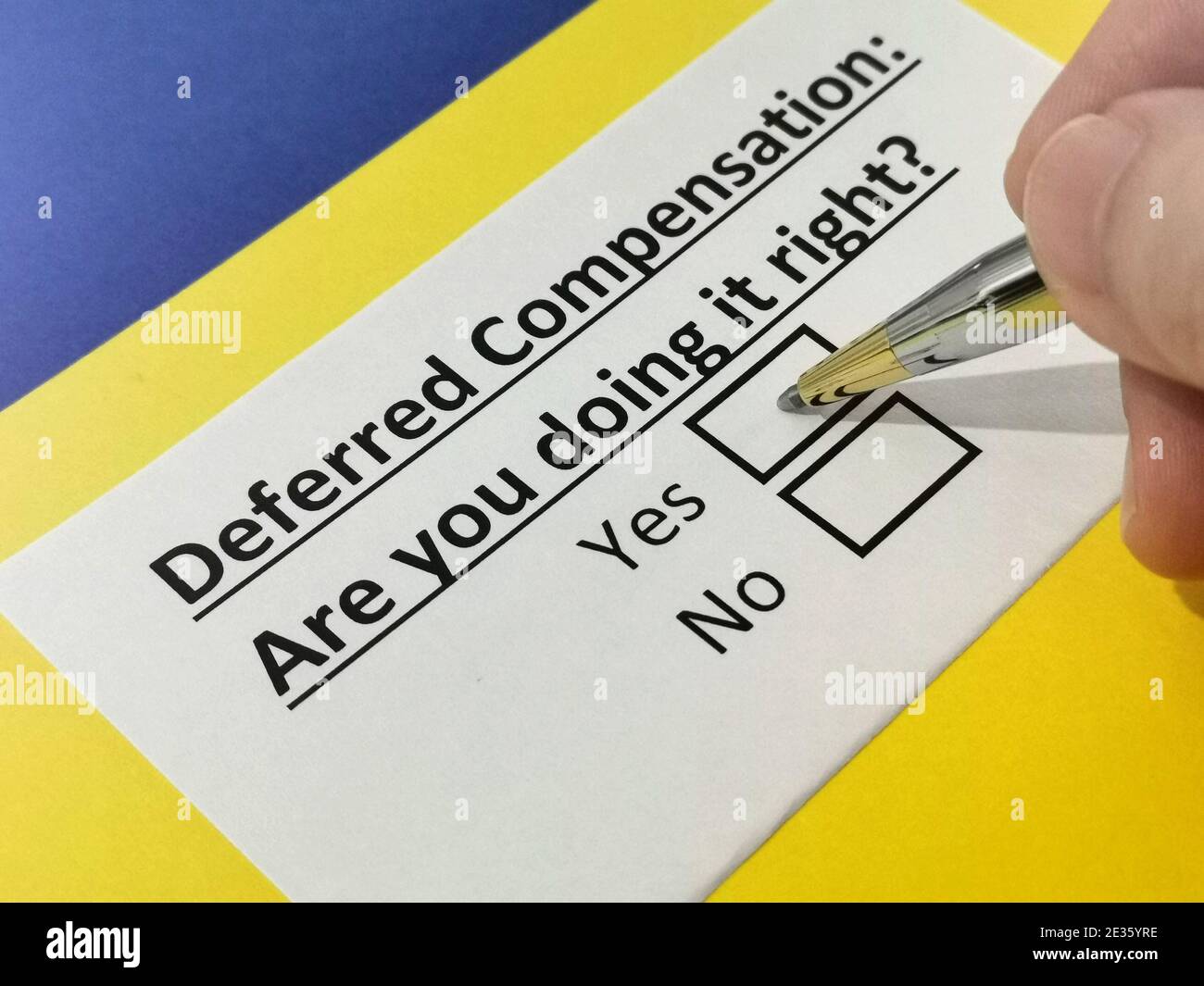 Deferred compensation plan hi-res stock photography and images - Alamy