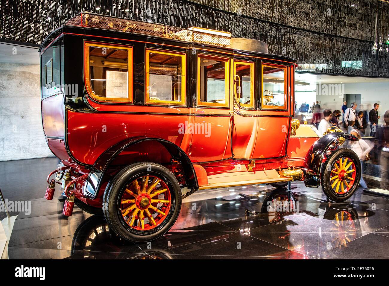 STUTTGART, GERMANY, 2019: Vintage retro old classic car bus Mercedes ...