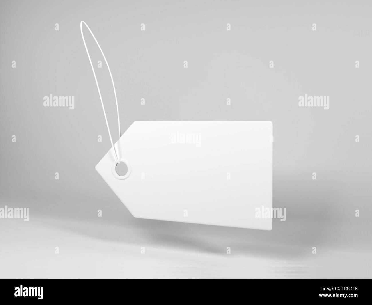 Realistic Price Tag Label 3D Illustration Mockup Scene on Isolated ...