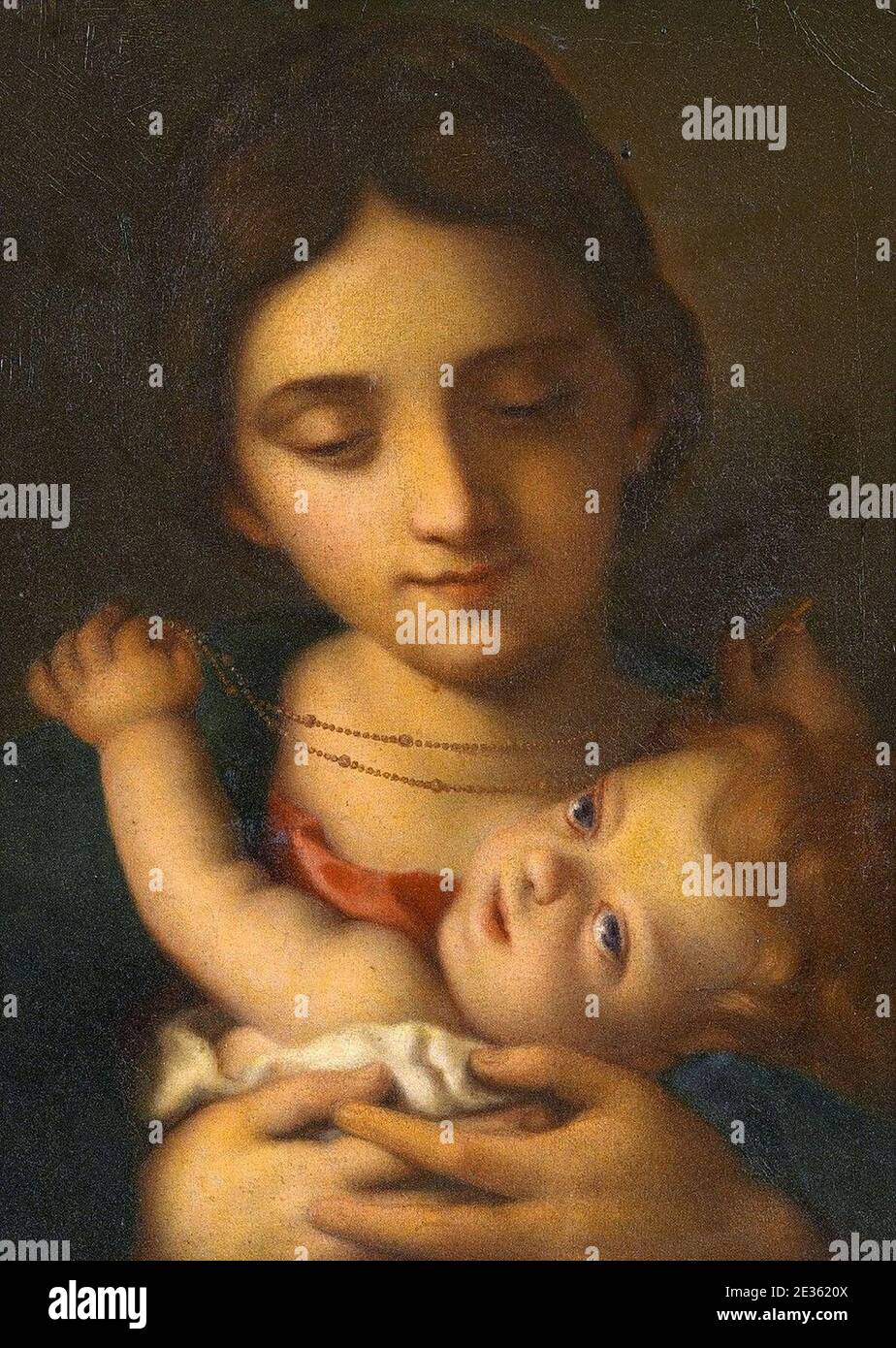 Madonna and Child Italian 19th century Stock Photo - Alamy