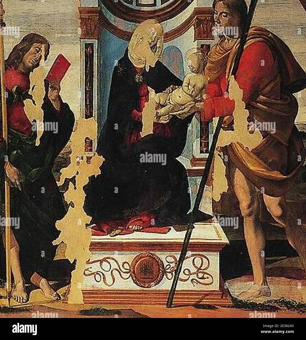 Madonna bambino bartolomeo della gatta Stock Photo - Alamy